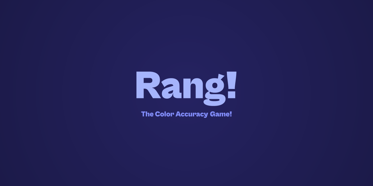 Rang - The Color Accuracy Game!